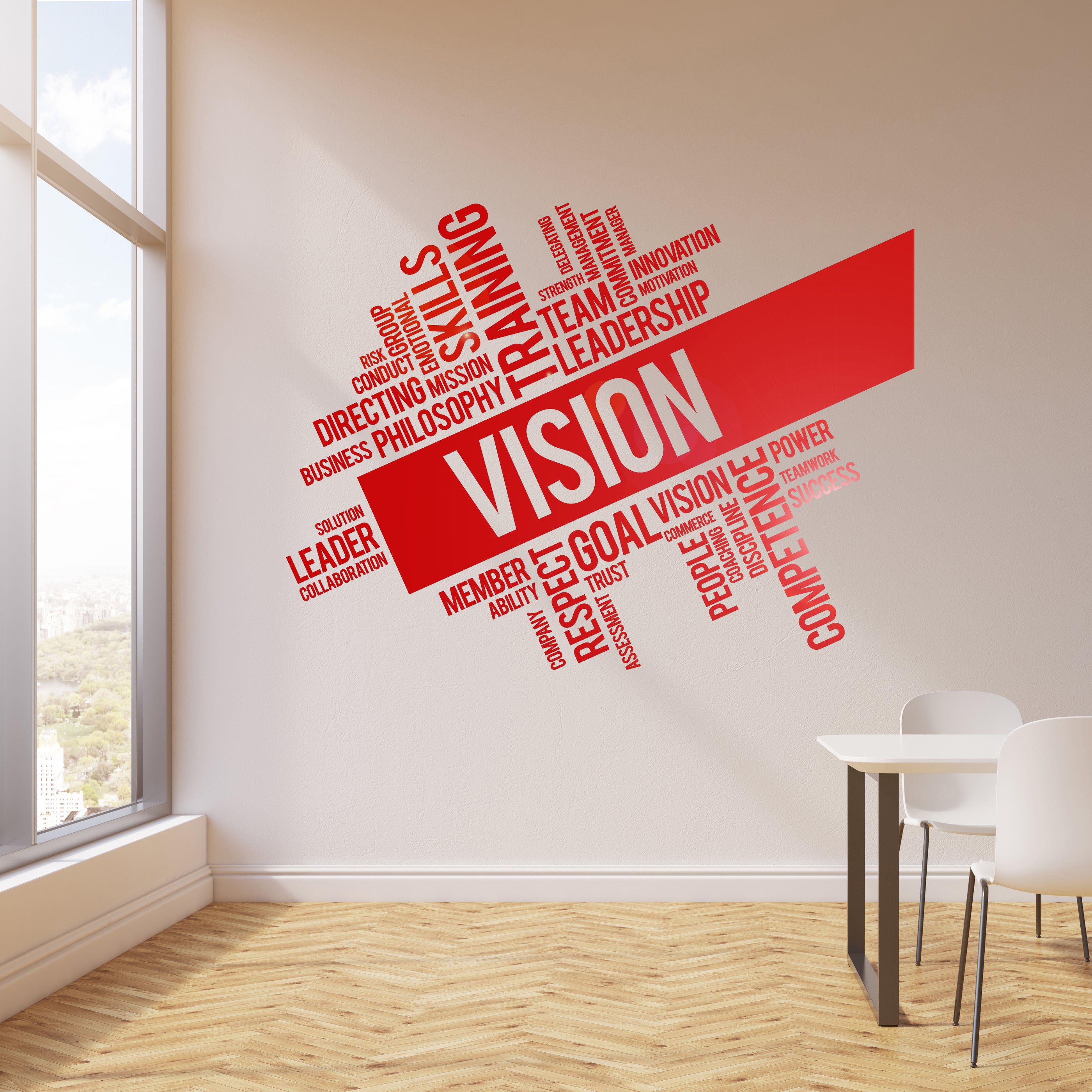 Vinyl Wall Decal Vision Leadership Team Teamwork Office Room Business ...