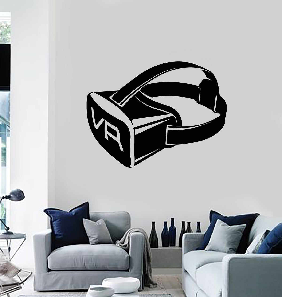 Vinyl Wall Decal VR Virtual Reality Gamer Video Game Movie Stickers Mu ...