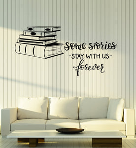 Vinyl Wall Decal Books Shop Quote Library Reading Room Decor Art Stick ...