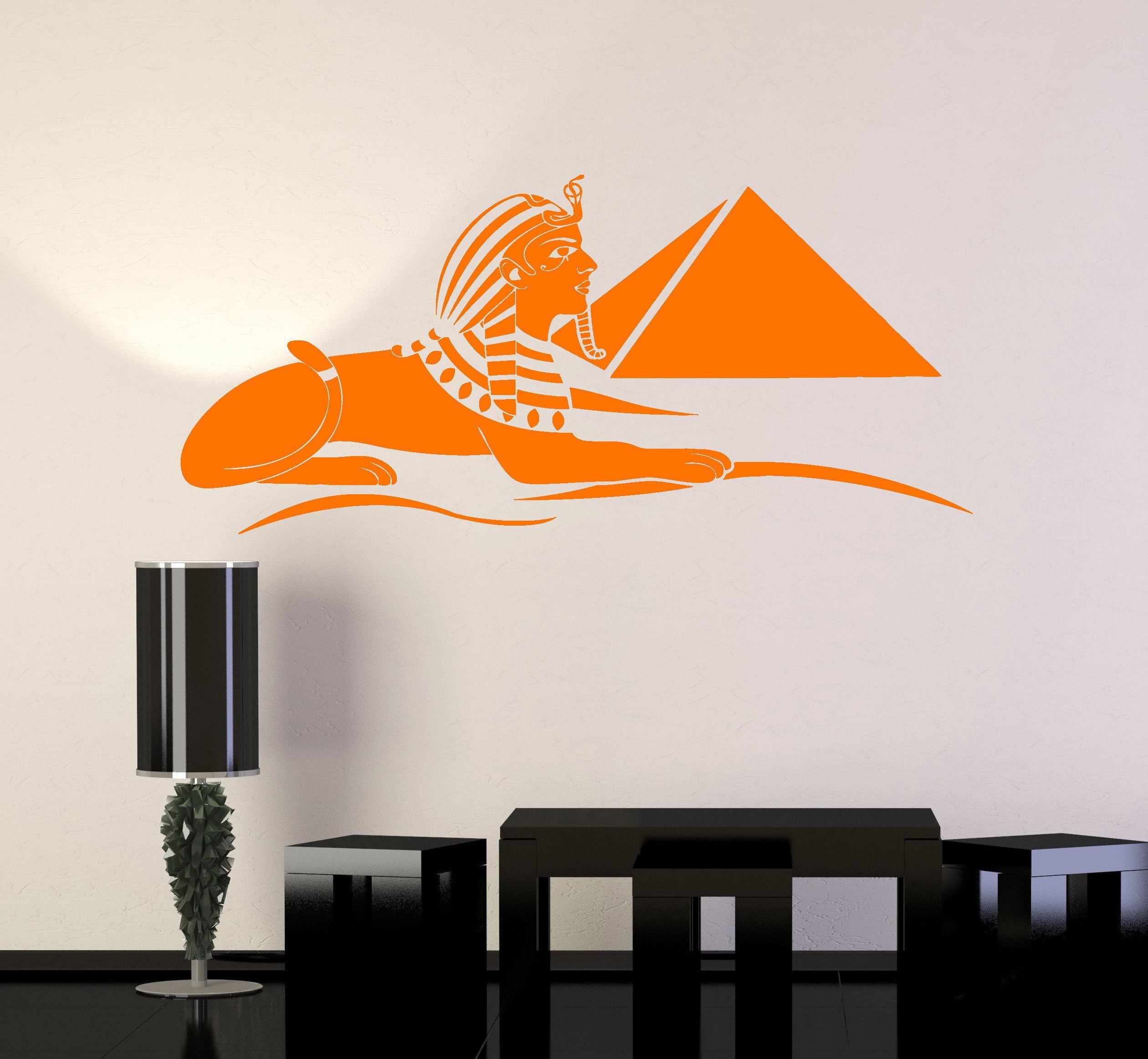Vinyl Wall Decal Ancient Egypt Sphinx Pharaoh Pyramid Egyptian Style S ...