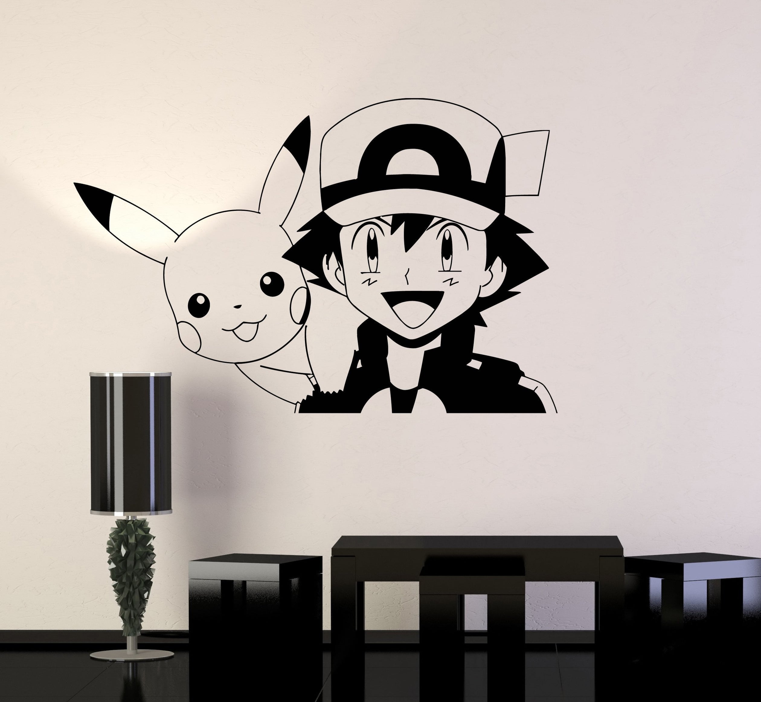 Vinyl Wall Decal Pokemon Pikachu Anime Manga Kids Room Decor Stickers ...