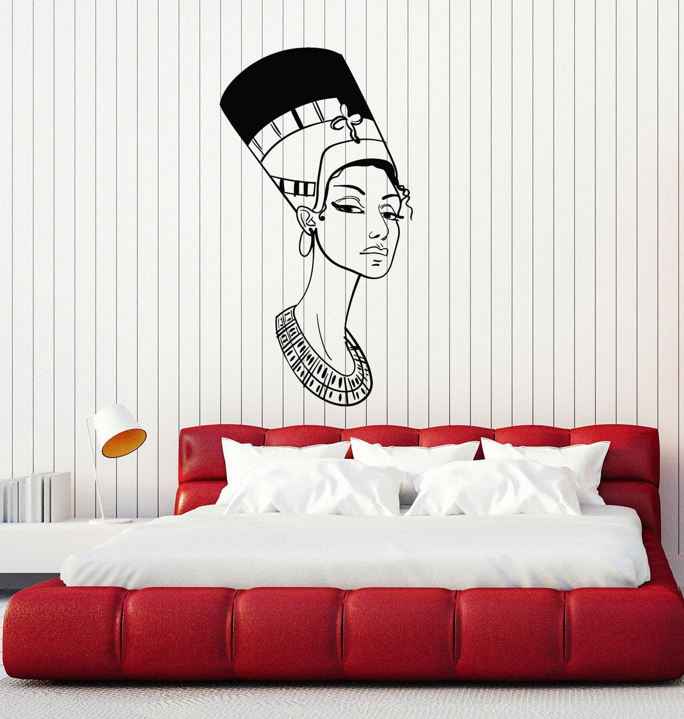 Vinyl Wall Decal Portrait Beautiful Nefertiti Egyptian Queen Egypt Sti ...