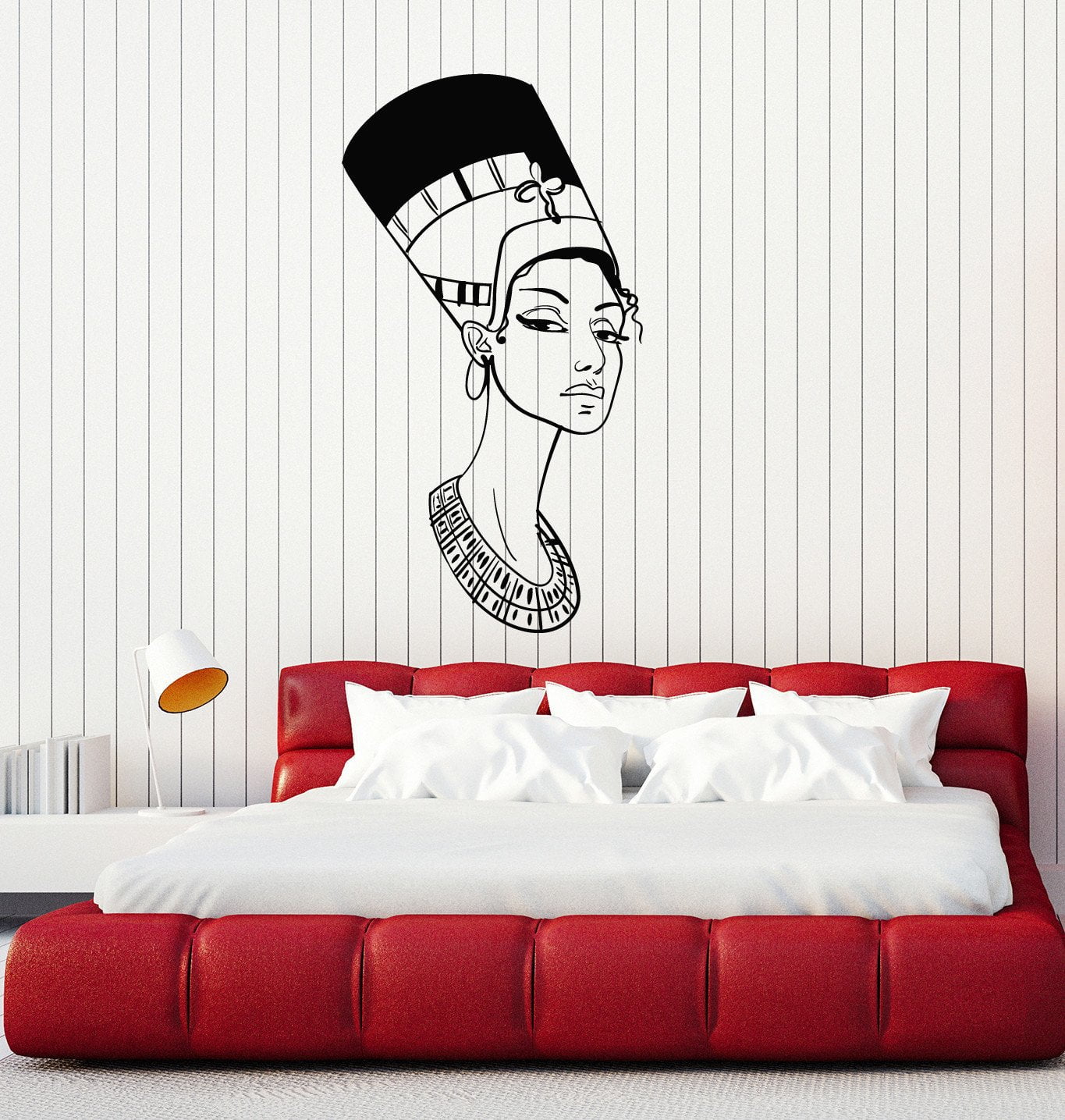 Vinyl Wall Decal Portrait Beautiful Nefertiti Egyptian Queen Egypt Sti ...