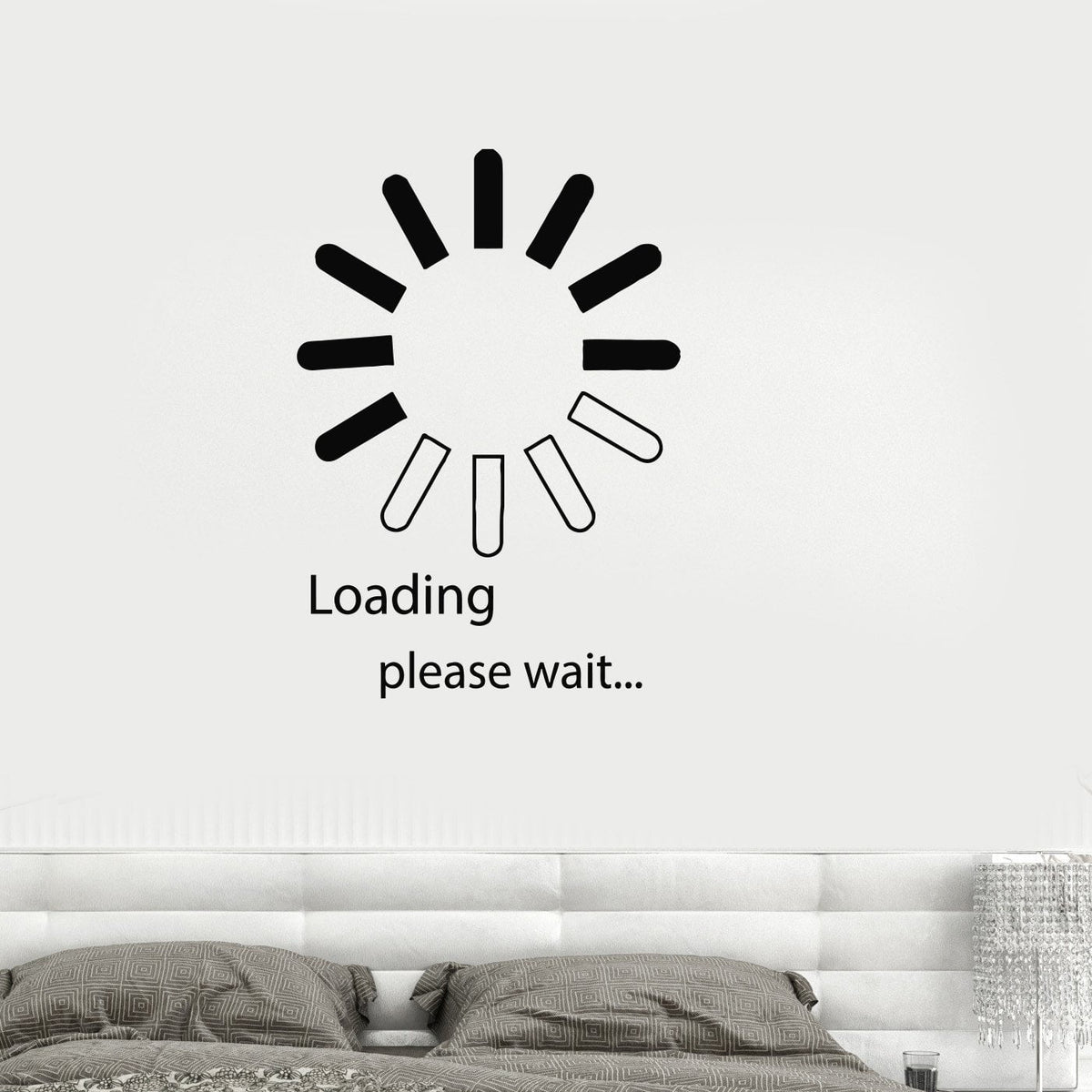 Vinyl Decal Computer IT Design Video Game Loading Bedroom Decor Wall S ...