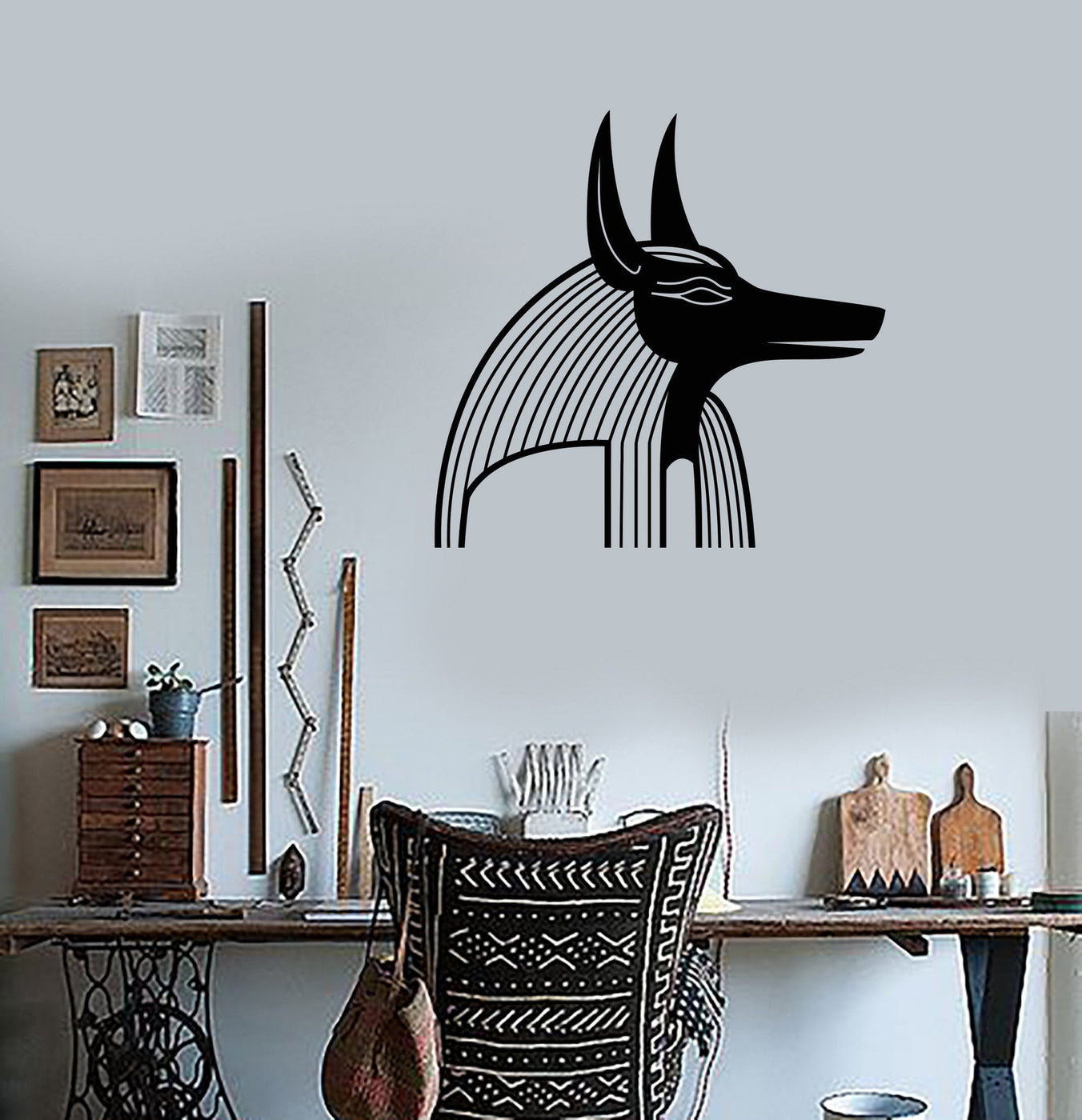 Wall Sticker Vinyl Decal Anubis Egypt Egyptian God Mythology Ancient W ...