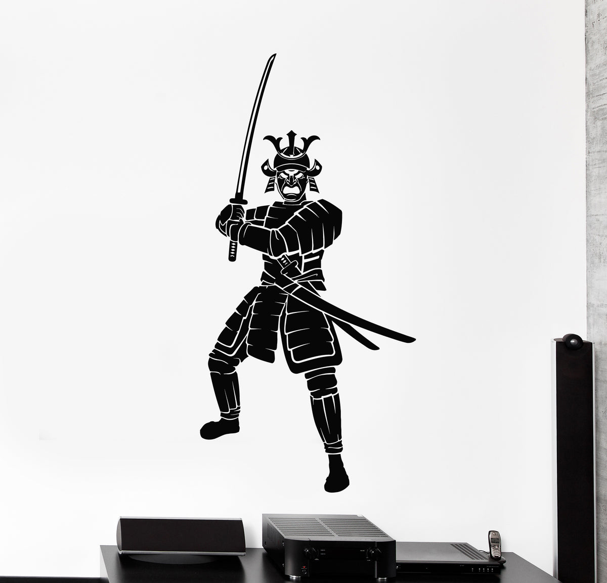 Vinyl Wall Decal Japanese Warrior Katana Samurai Asian Art Stickers Mu ...
