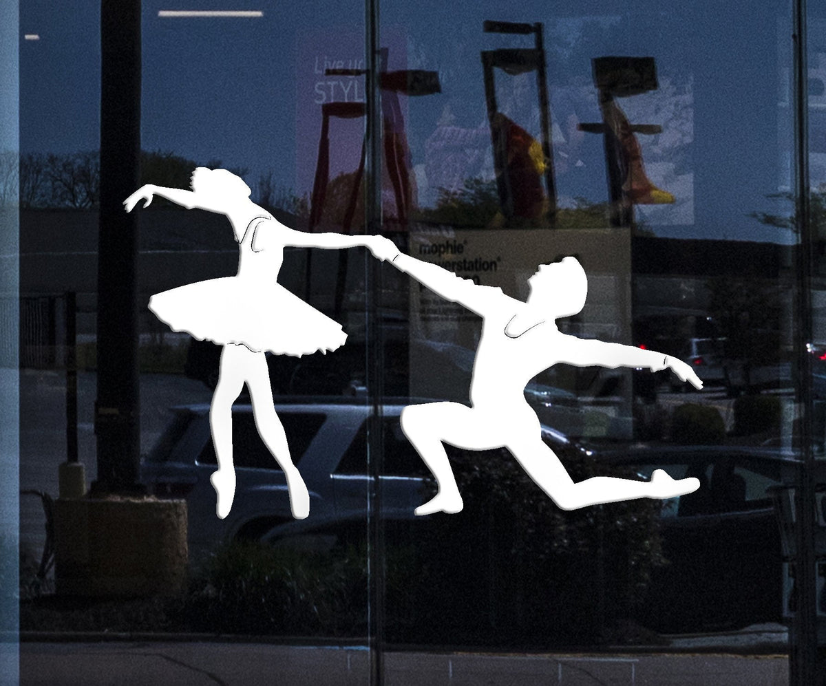 Window Vinyl Wall Decal Ballerina Ballet Dancer Studio Dance Stickers ...