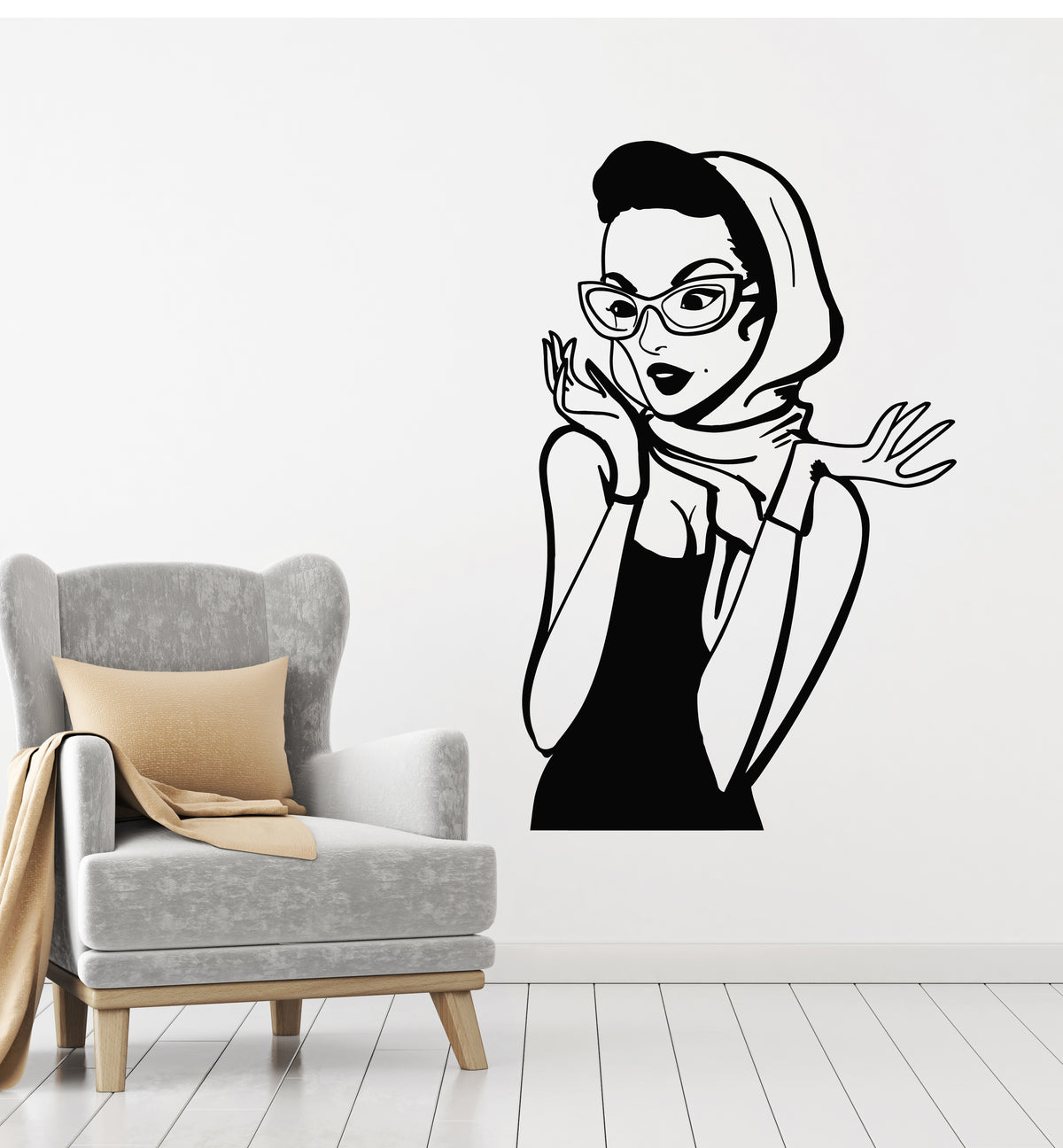 Vinyl Wall Decal Woman Fashion Model lady Style Beauty Salon Stickers ...