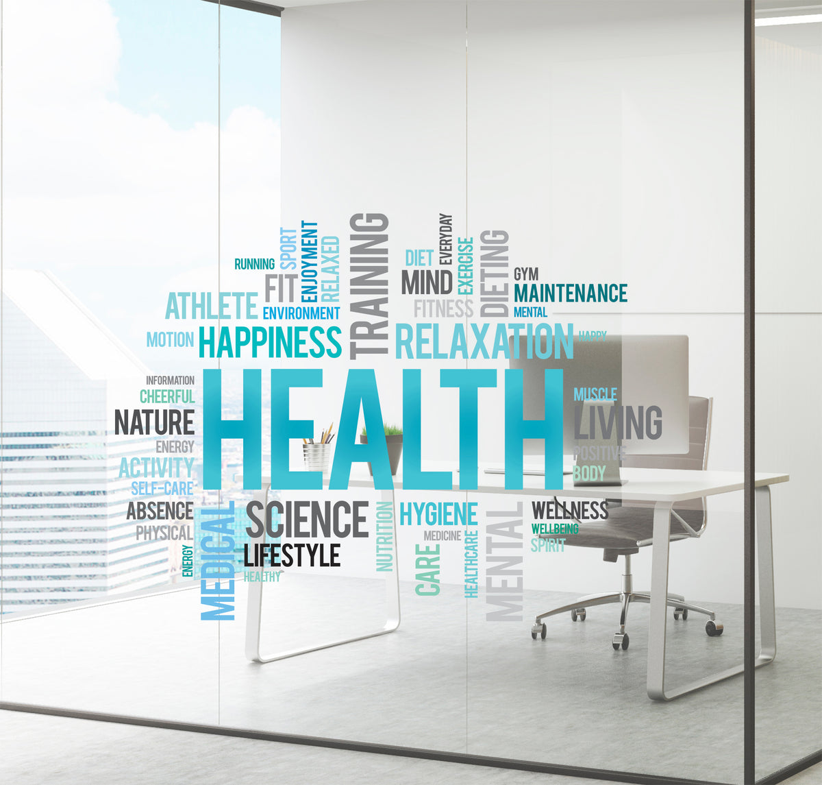 Wall Decal Health Relaxation Mental Interior Decor zc022 — Wallstickers4you