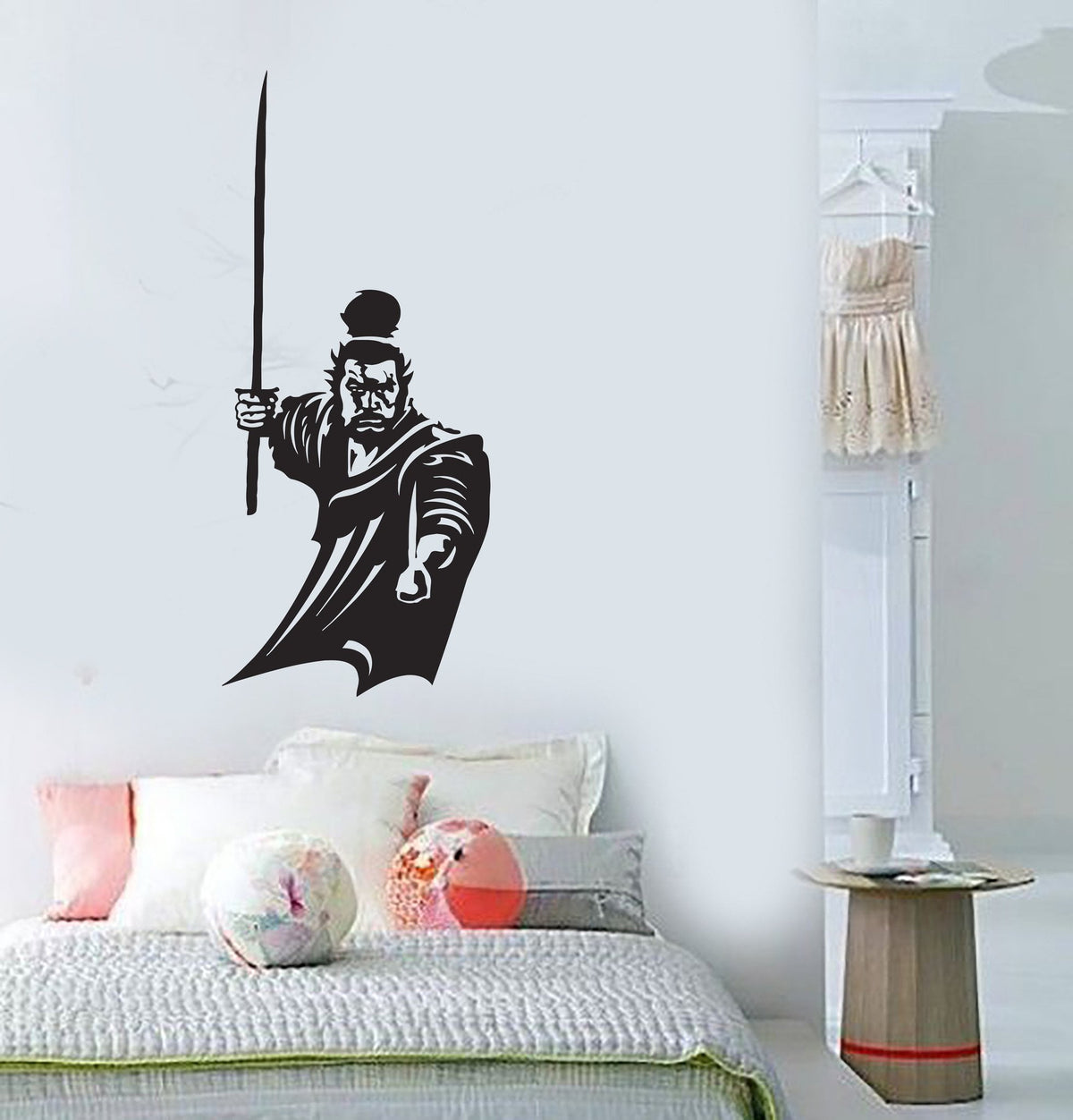Wall Stickers Vinyl Decal Samurai Warrior Fighter Japan z1041 ...