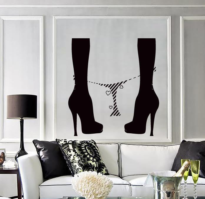 Wall Stickers Woman Legs Panties Modern Decor for Bedroom z1300 ...