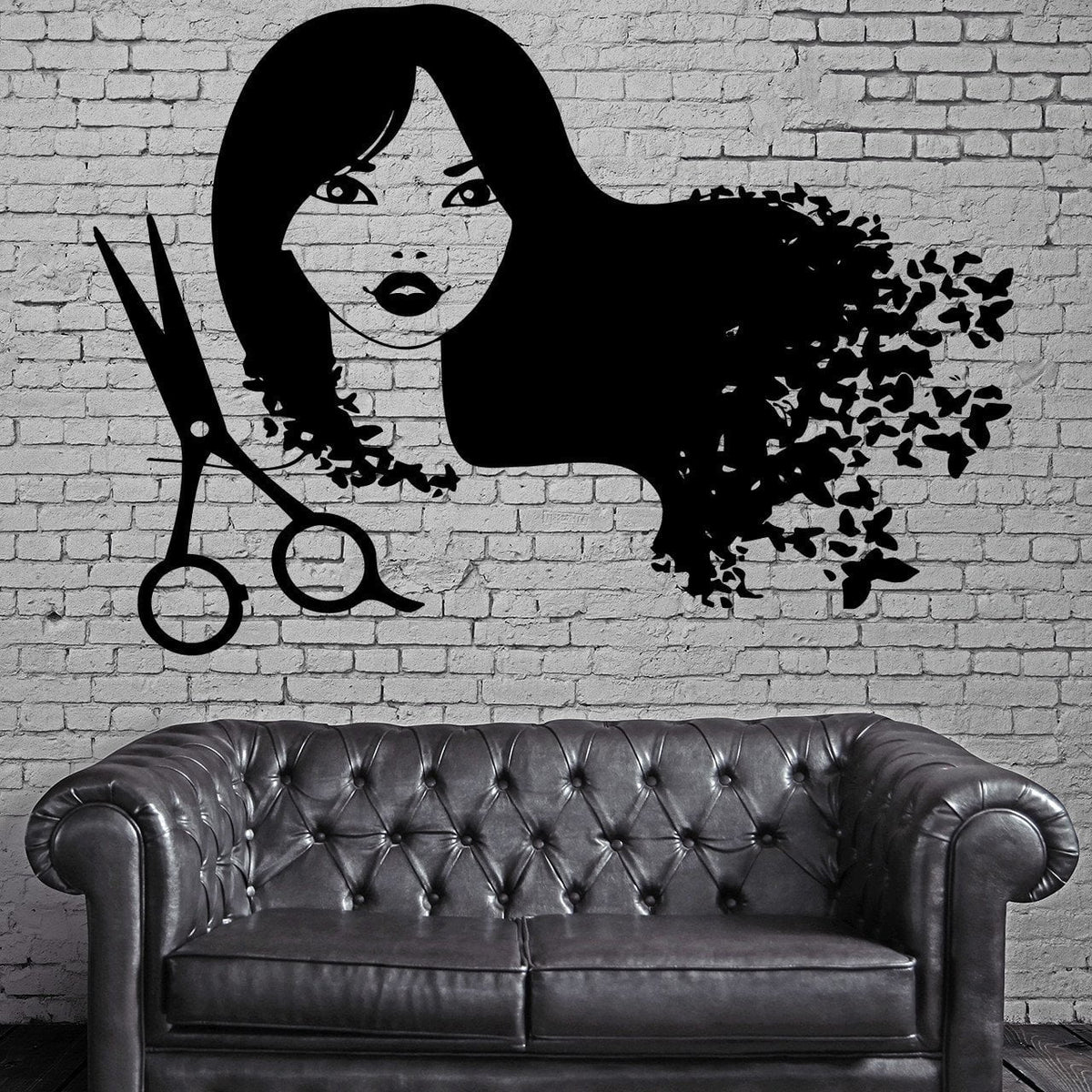 Hair Beauty Salon Barbershop Decor Wall Stickers Vinyl Decal (z2266 ...