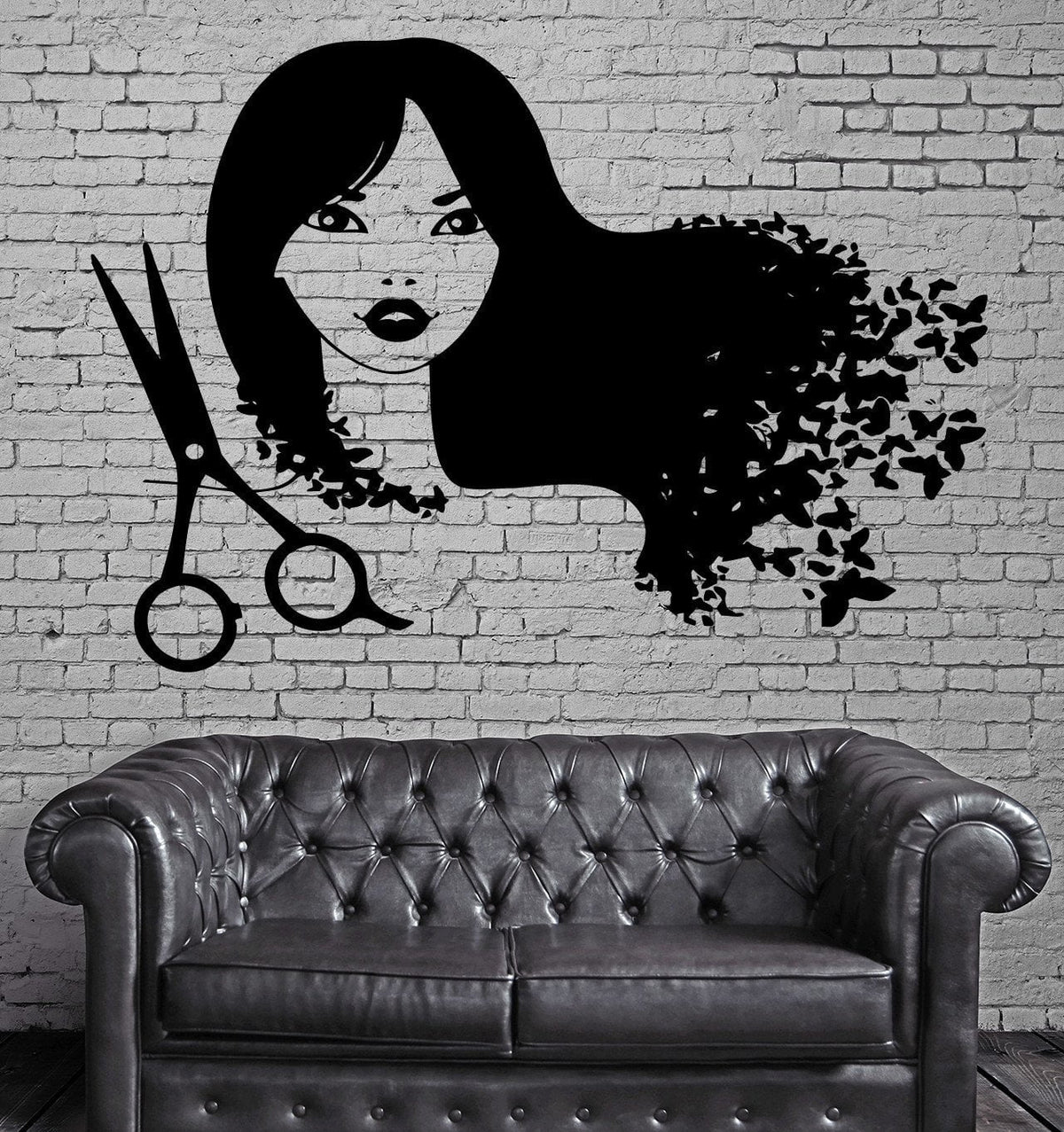 Hair Beauty Salon Barbershop Decor Wall Stickers Vinyl Decal (z2266 ...