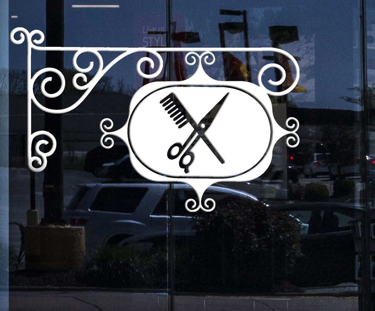 Window Vinyl Decal Wall Stickers Hair Beauty Salon Spa Barbershop Deco ...