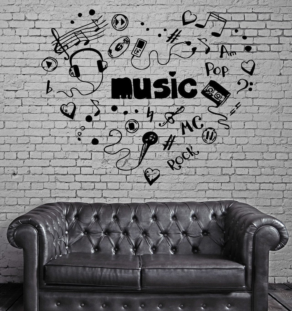 Music Wall Decals — Wallstickers4you