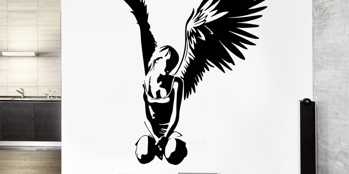 Wall Decal Vinyl Sticker Religion Fallen Angel Unique Gift z3210 ...