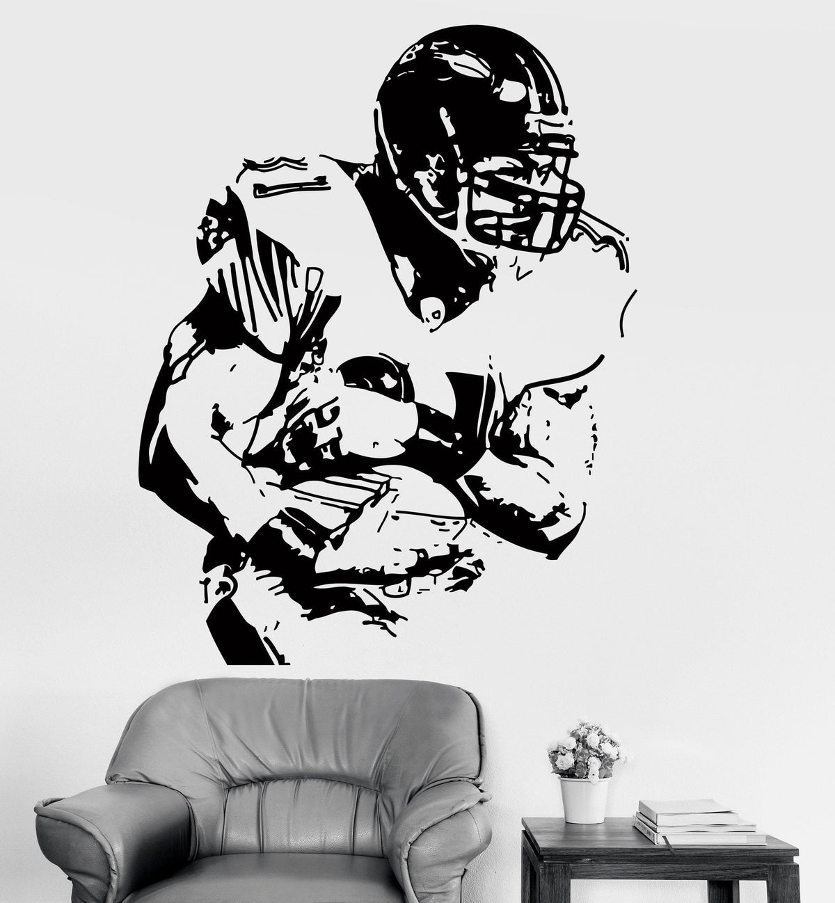 Vinyl Wall Decal Sticker Football Sport Super Bowl Unique Gift (z3222 ...
