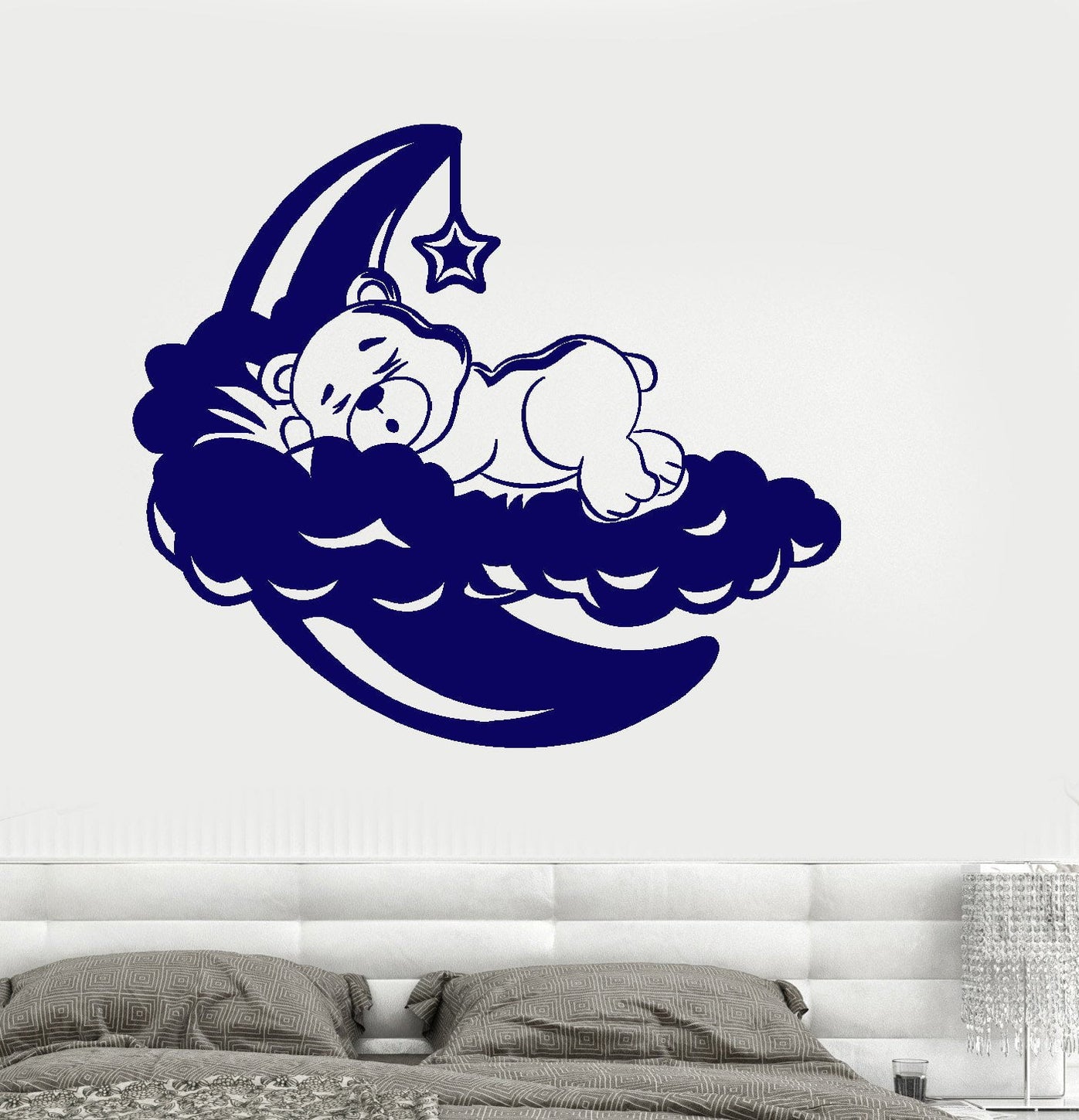 Wall Vinyl Decal Teddy Bear Nursery Kids Children Decor Unique Gift z3 ...