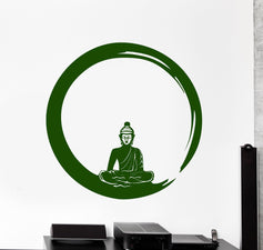 Wall Vinyl Decal Buddha Buddhism Enso Enco Circle Decor Unique Gift z3 ...