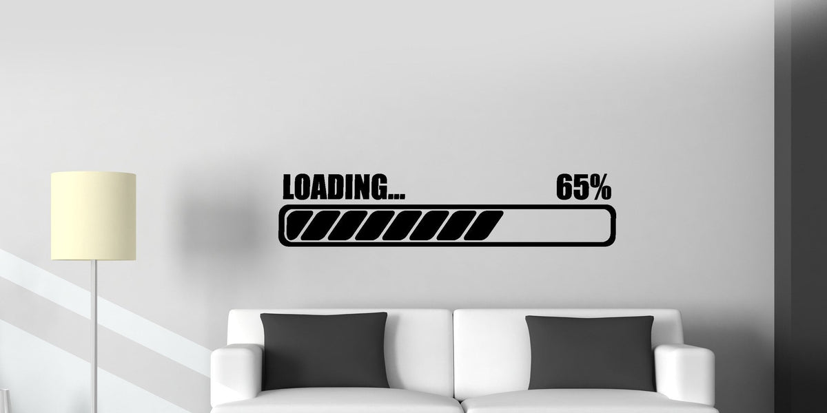 Wall Vinyl Decal Nursery Kids Gaming Gamer Loading Mural Unique Gift z ...