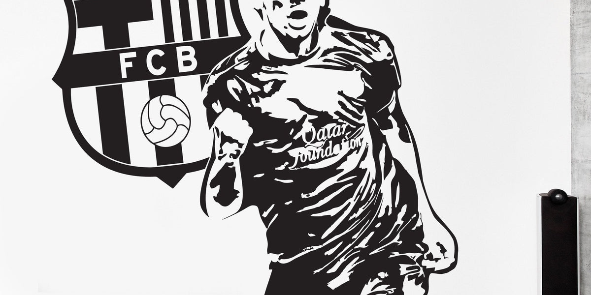 Wall Vinyl Decal Lionel Messi Sport Soccer Football FC Barcelona Uniqu ...