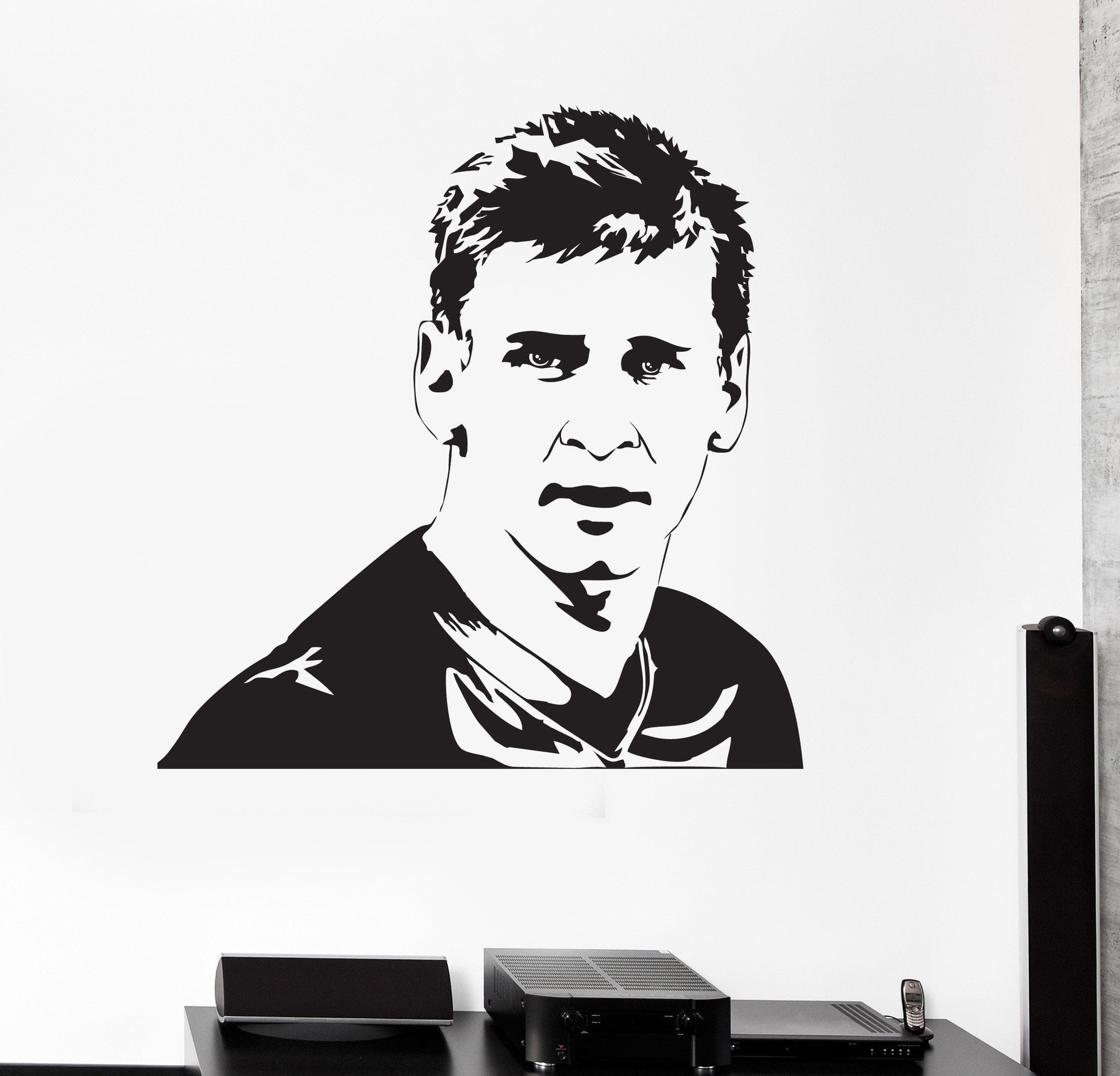 Wall Vinyl Decal Lionel Messi Sport Football FC Barcelona Mural Unique ...