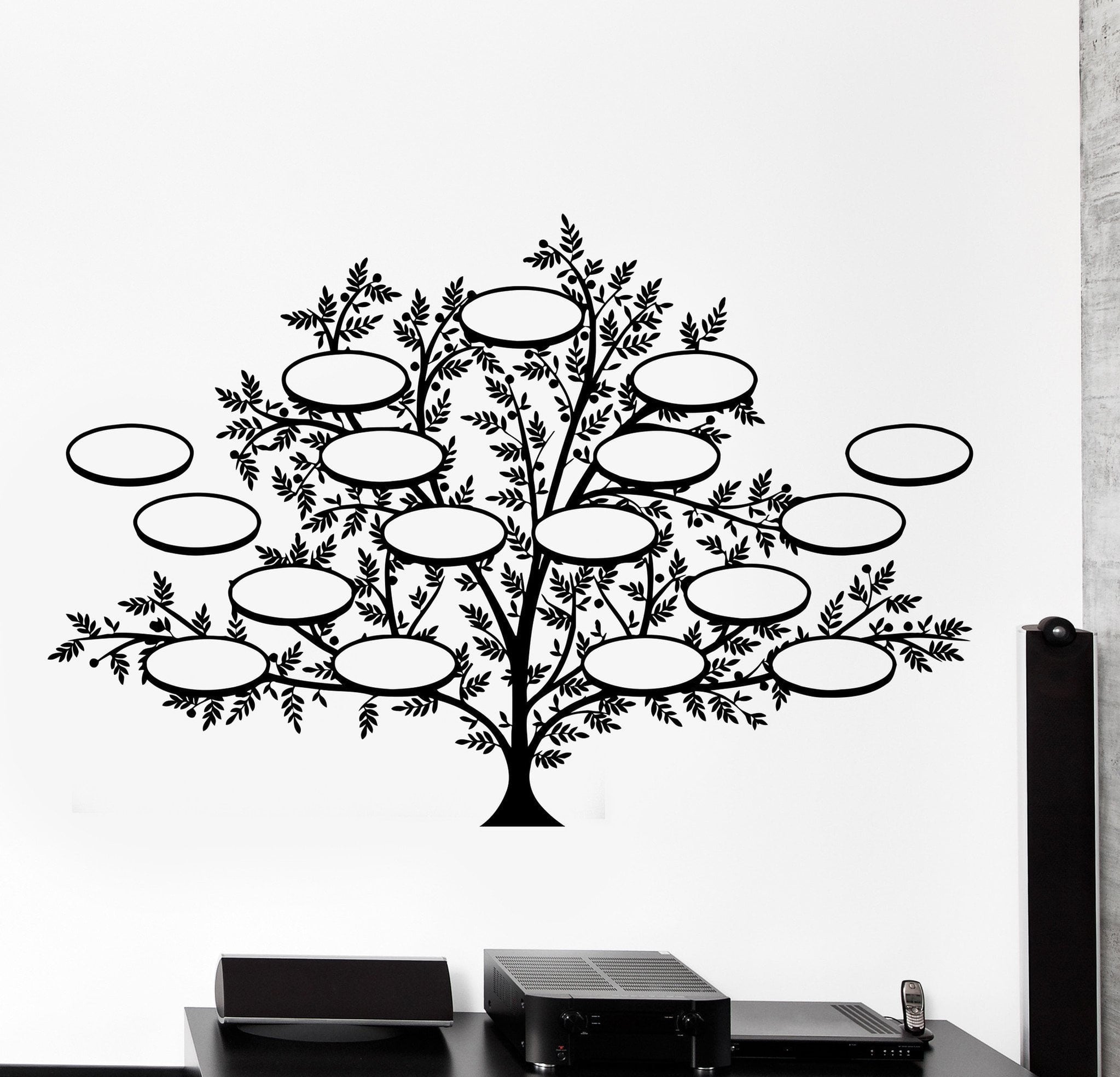 Wall Vinyl Family Tree Custom Pictures Guaranteed Quality Decor Unique ...