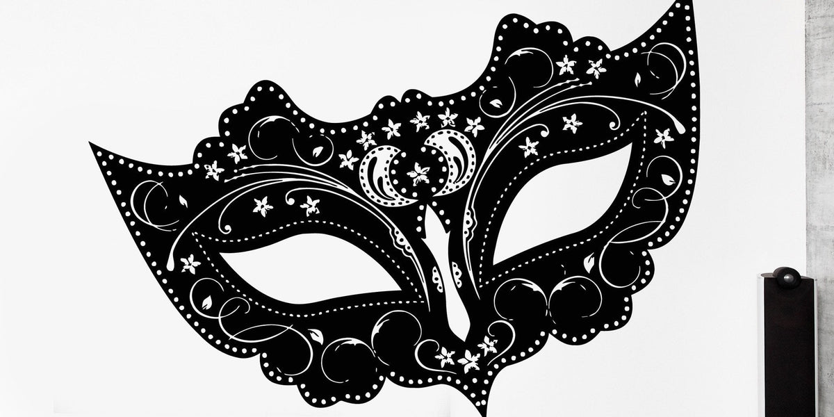 Wall Vinyl Decal Mask Secret Romantic Home Interior Decor Unique Gift ...