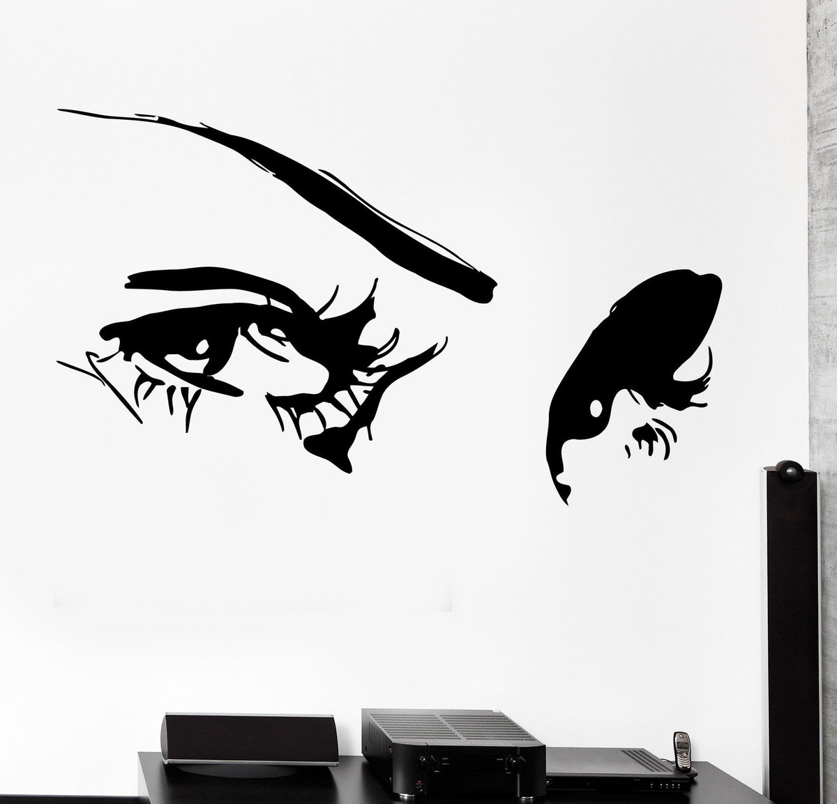 Wall Vinyl Decal Eyes Beautiful Beauty Salon Home Interior Decor Uniqu ...