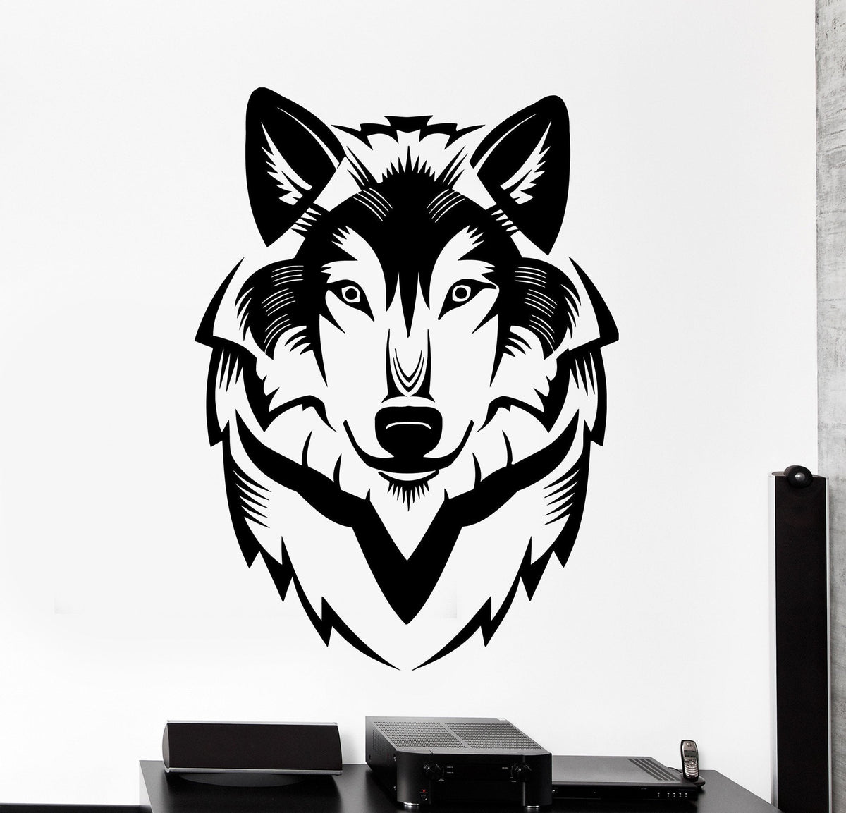 Wall Vinyl Decal Wolf Animals Predator Forest Home Interior Decor Uniq ...