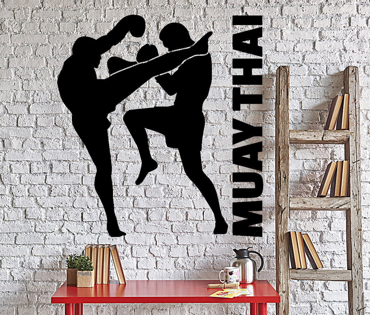 Wall Vinyl Decal Martial Arts MMA Tough Sport Fighters Home Interior D ...