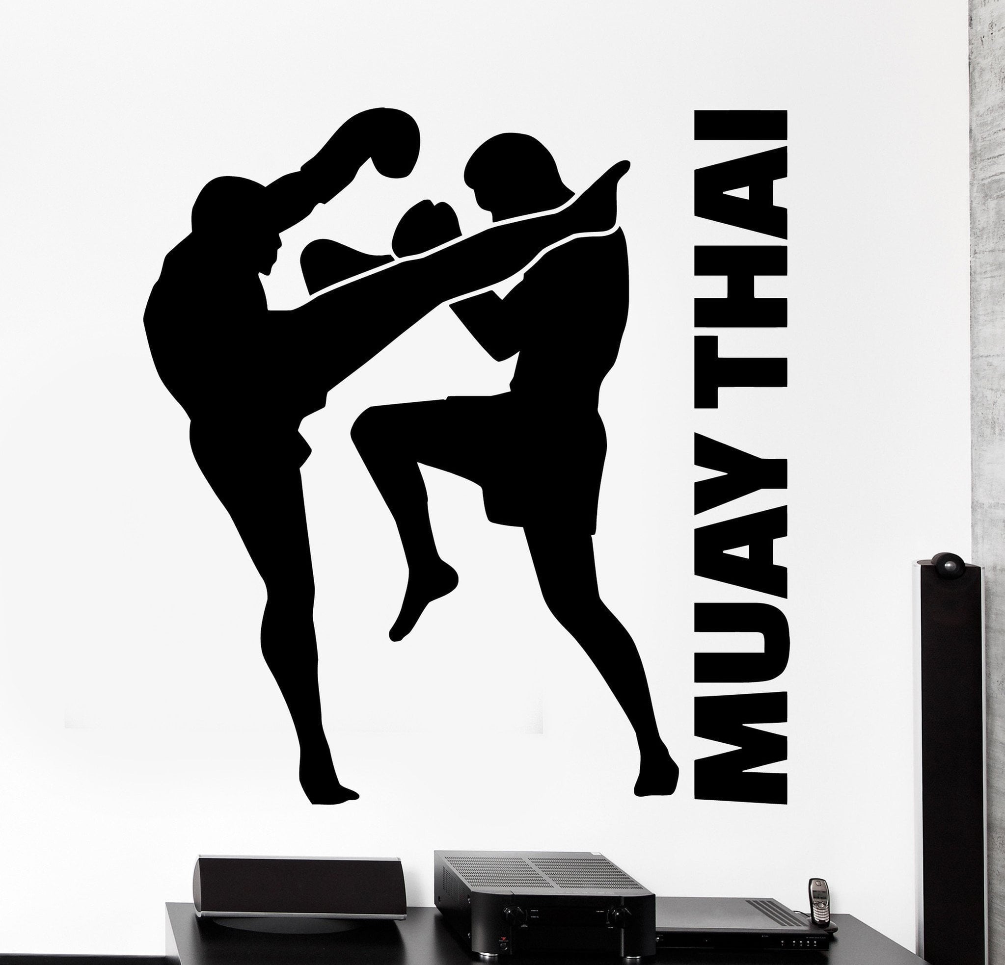 Wall Vinyl Decal Martial Arts MMA Tough Sport Fighters Home Interior D ...