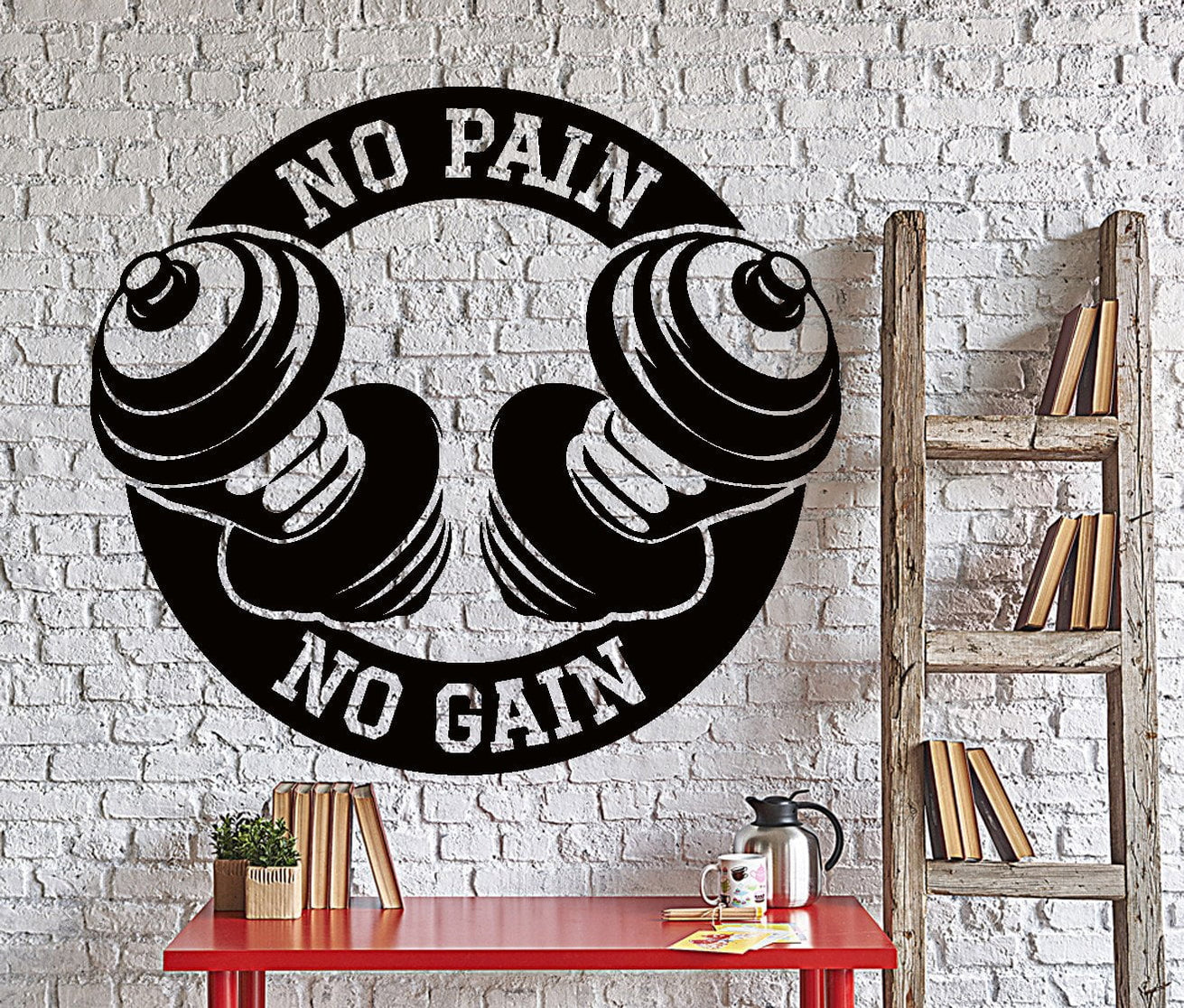 Custom Home Gym And Exercise Room Motivational Wall Decals And Stickers ...