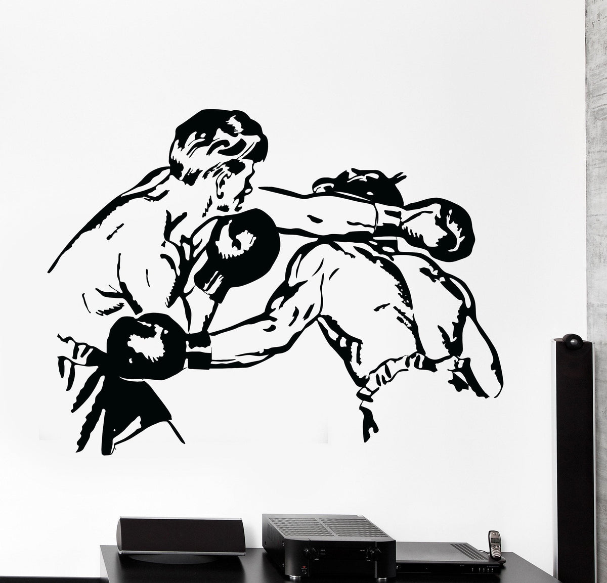 Vinyl Wall Decal Boxing Fighters Sports Fighters Ring Home Big Cozy De ...