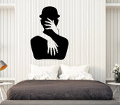 Wall Vinyl Decal Couple Lovers Smooch Kiss Home Interior Decor Unique ...
