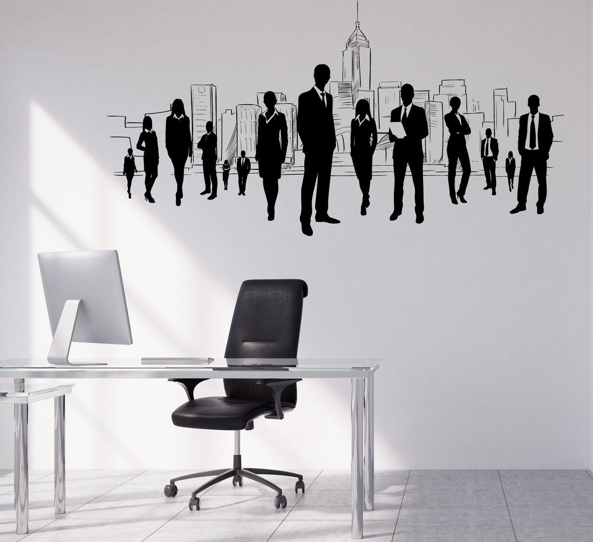 Wall Vinyl Decal Team Business Work Teamwork Office Interior Decor Uni ...