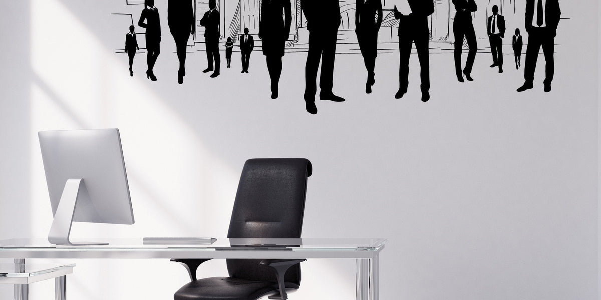 Wall Vinyl Decal Team Business Work Teamwork Office Interior Decor Uni ...
