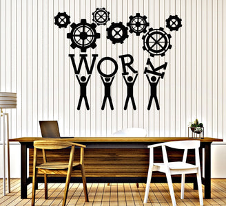 Wall Vinyl Decal Team Business Work Teamwork Office Interior Unique Gi ...