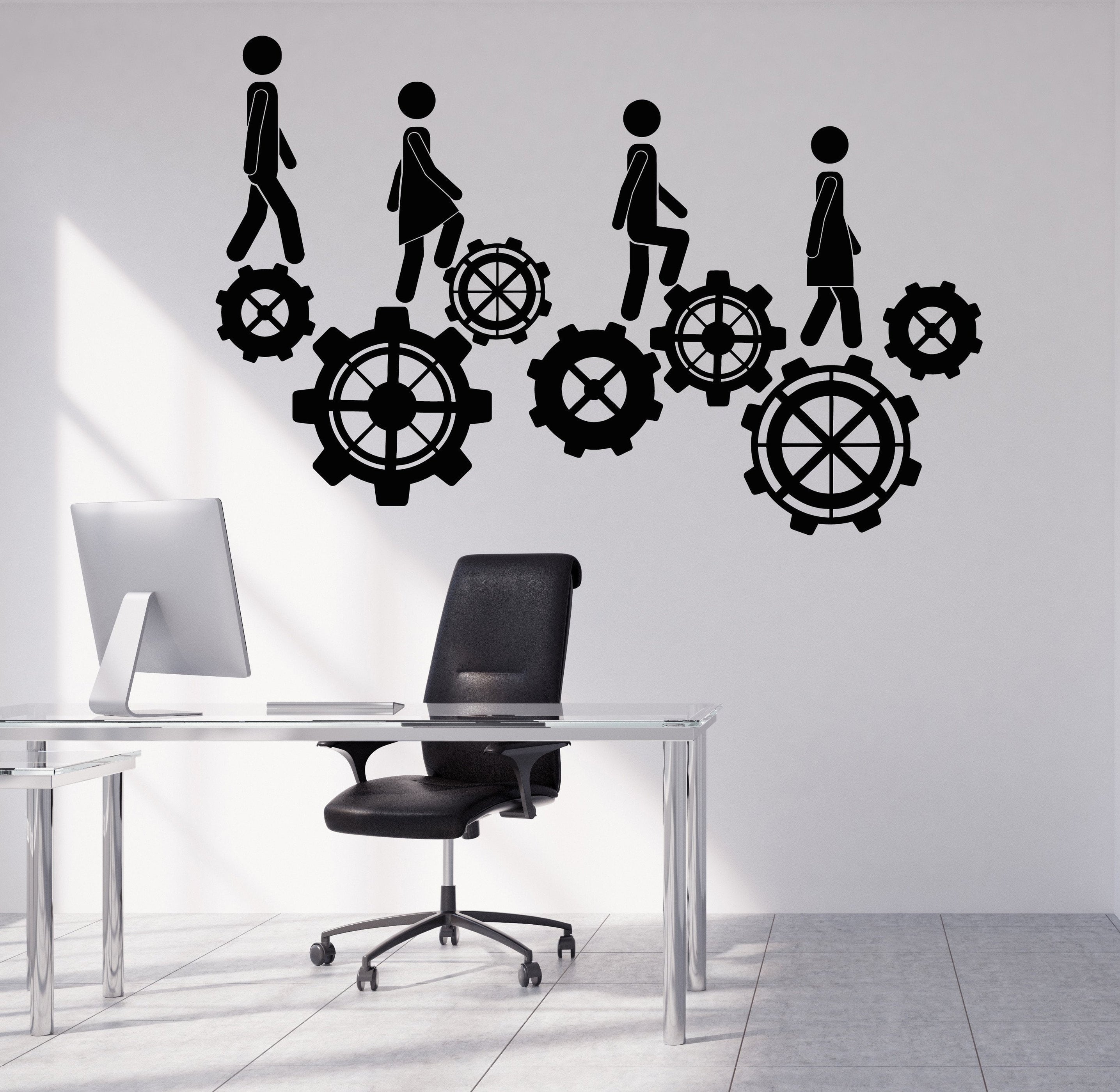 Wall Vinyl Decal Business Work Teamwork Office Decor Unique Gift z4702 ...