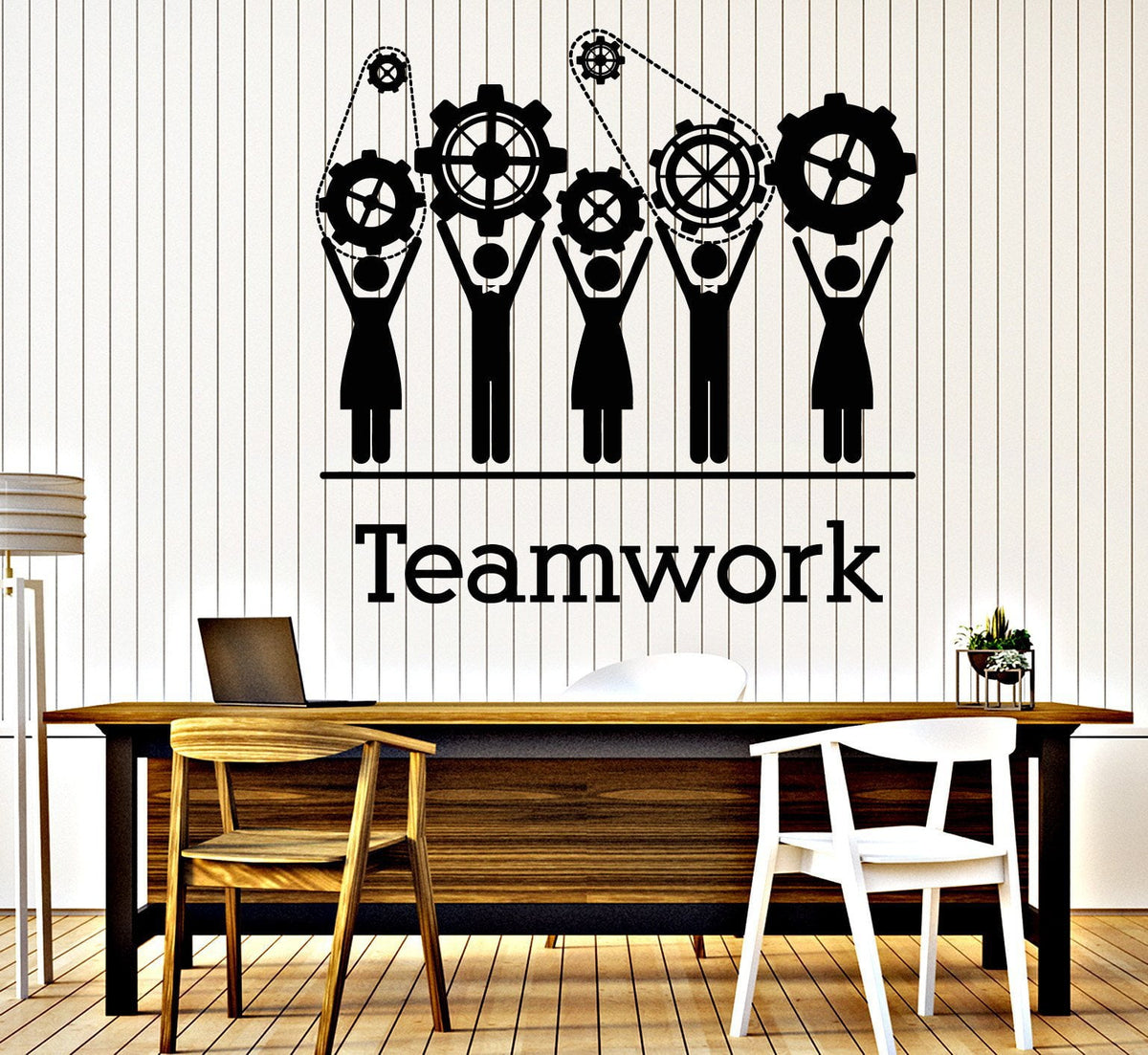 Wall Vinyl Decal Team Business Work Teamwork Office Decor Unique Gift ...