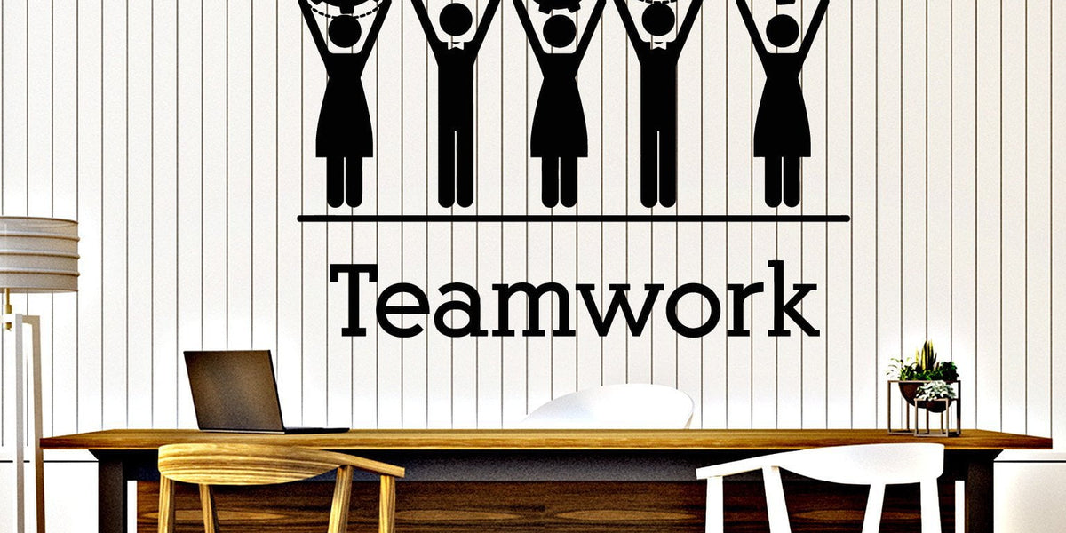 Wall Vinyl Decal Team Business Work Teamwork Office Decor Unique Gift ...