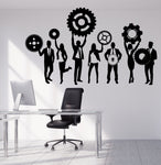 Wall Vinyl Decal Team Business Work Teamwork Office Interior Decor Uni ...