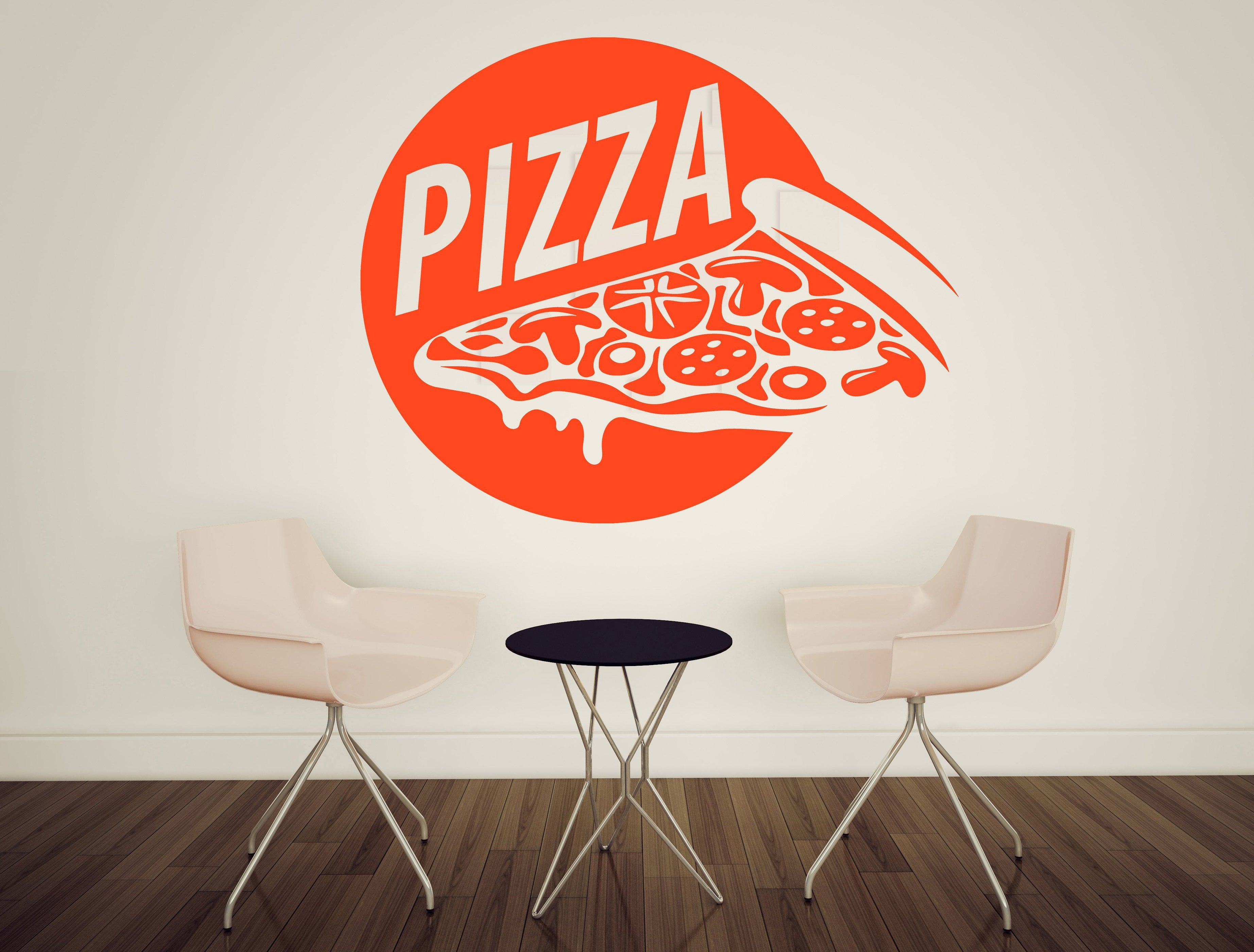 Wall Vinyl Decal Pizza Food Pizzeria Taste Cafe Restaurant Stickers De ...