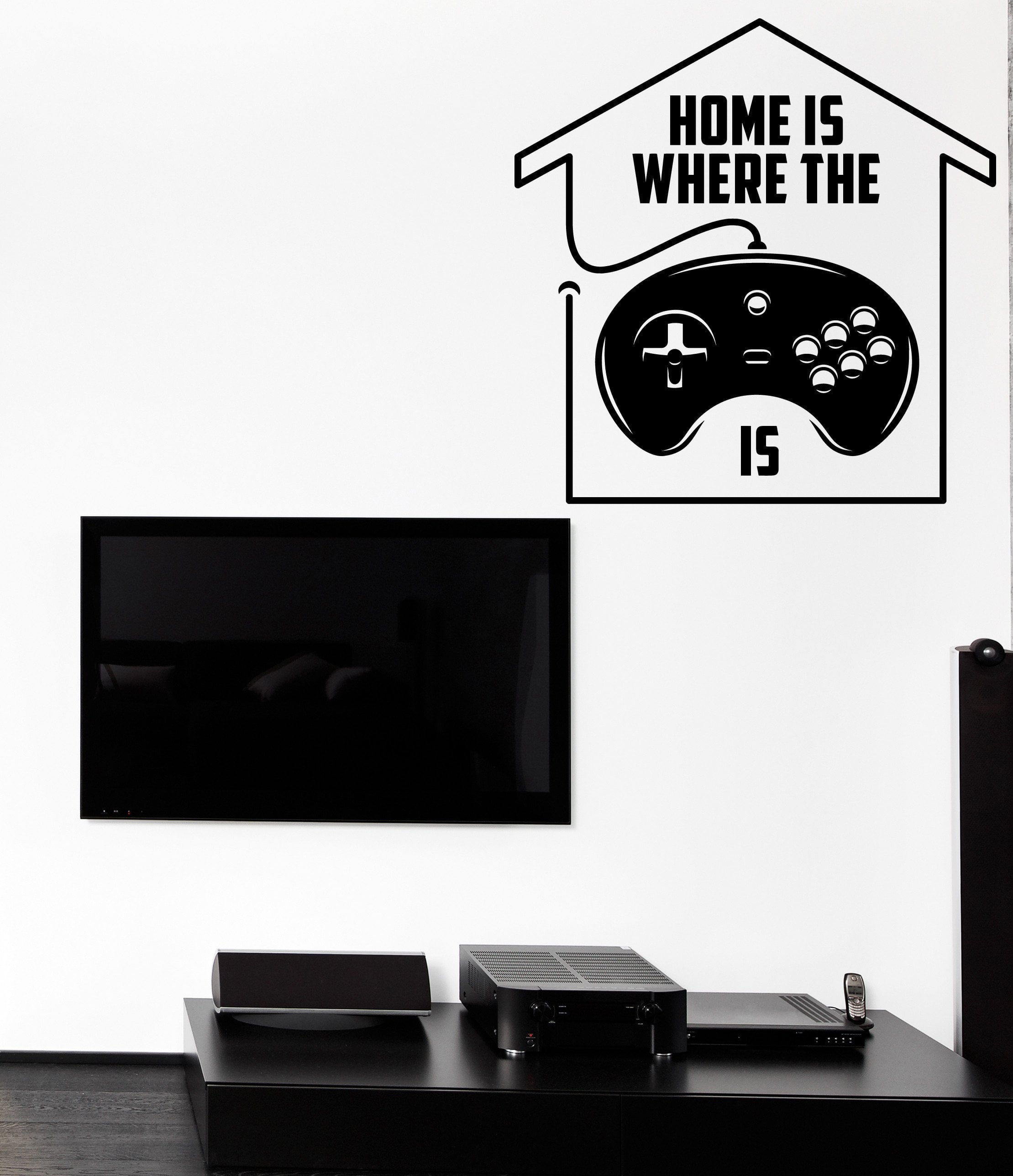 Wall Vinyl Decal Buttons Game Console Decor Games Room Unique Gift z47 ...