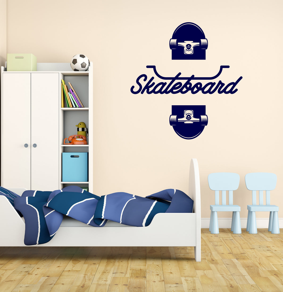 Large Wall Vinyl Decal Skate Skateboard Jump Street Extreme Decor Uniq ...