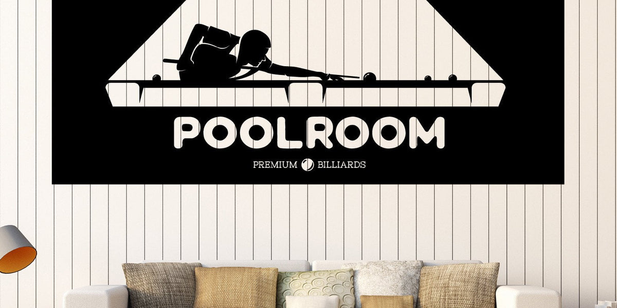 Large Vinyl Decal Wall Sticker Billiards Hobbies Sports Leisure Pool R ...