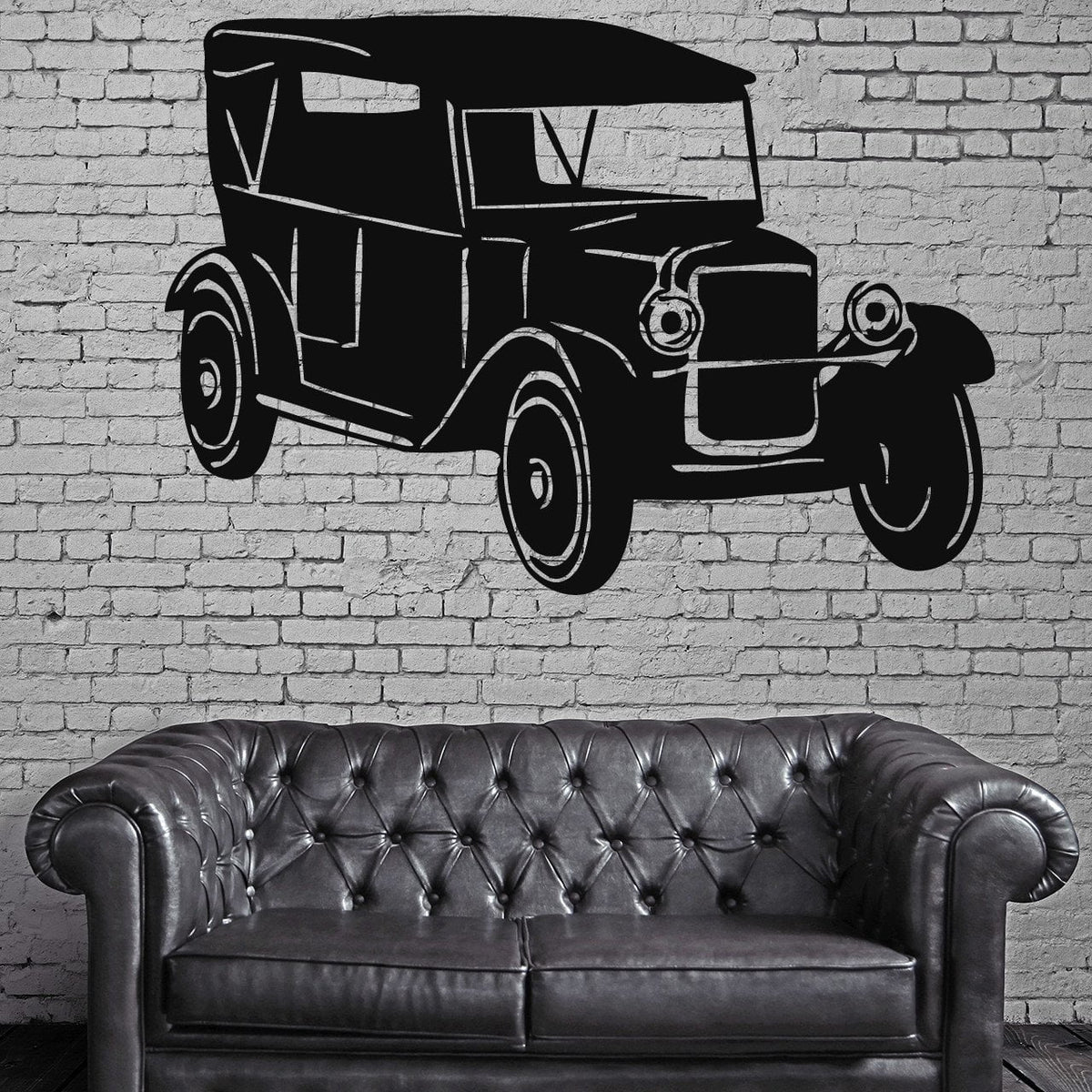 Sport Race Antique Car Motor Vehicle Mural Wall Art Decor Vinyl Sticke ...