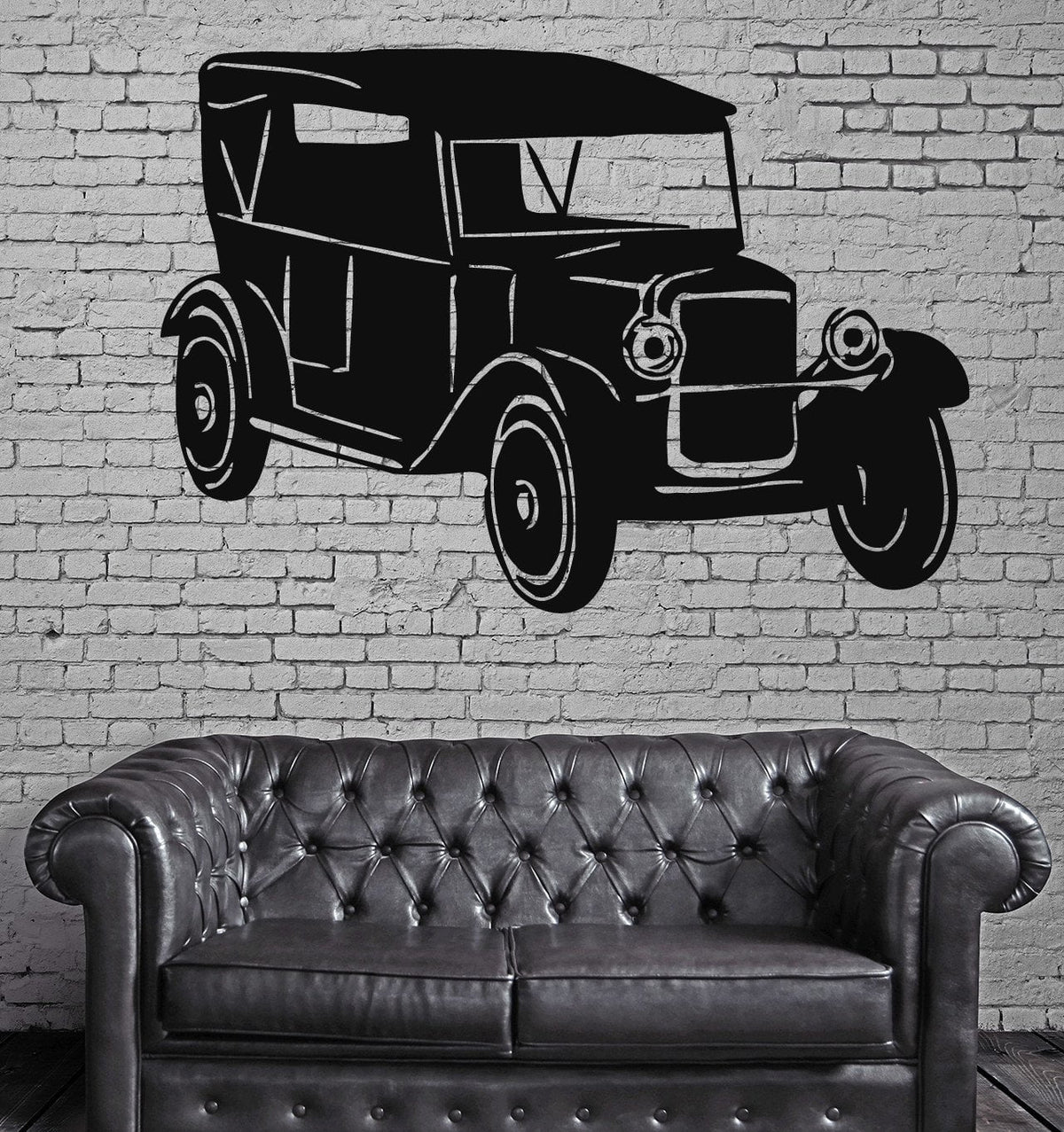 Sport Race Antique Car Motor Vehicle Mural Wall Art Decor Vinyl Sticke ...
