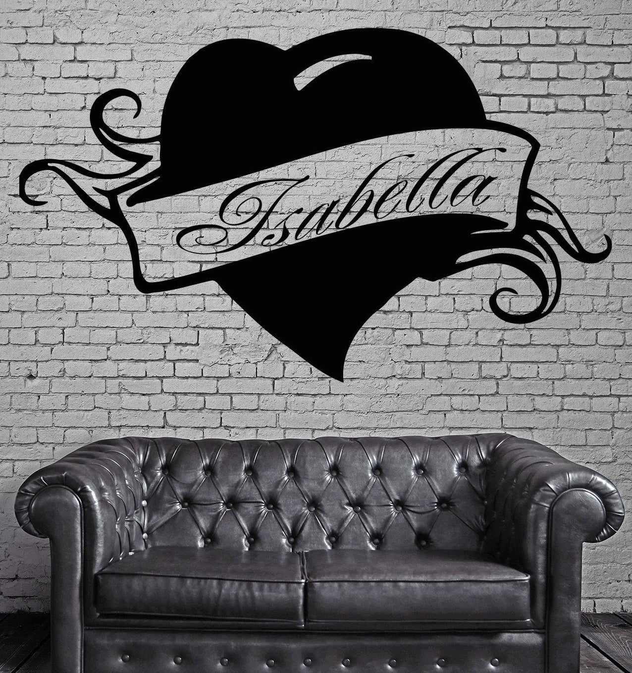 Isabella Personalized Name Lettering Custom Wall Art Decor Vinyl Stick ...