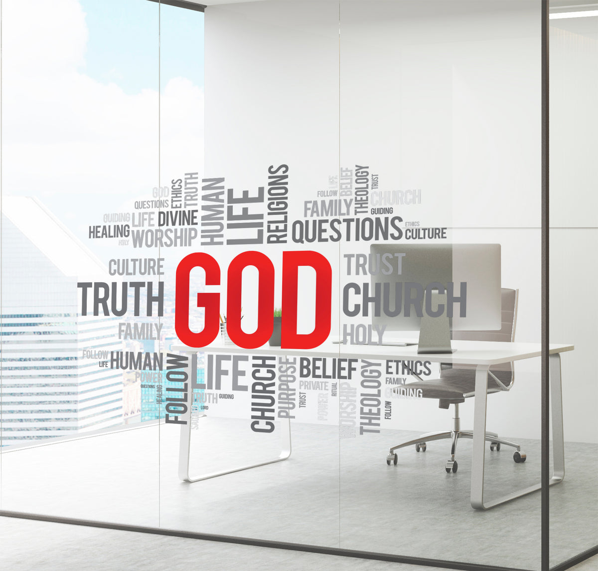 Wall Decal God Religion Office Truth Family Interior Decor zc021 ...